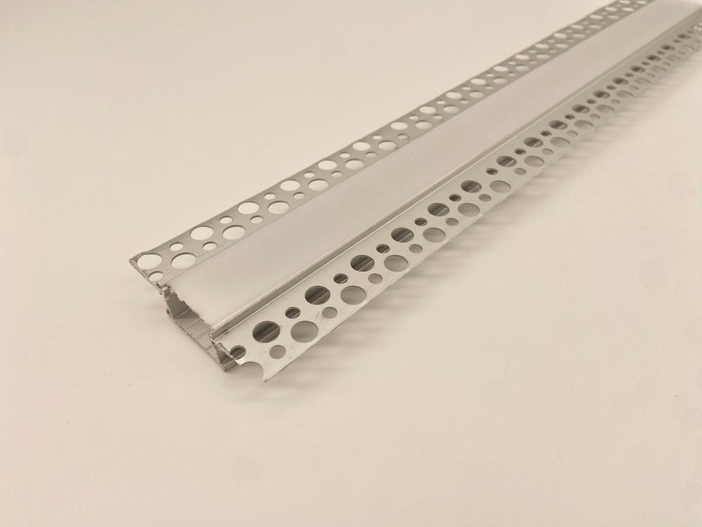 2 Metres Trimless 20MM Wide Plaster-In Aluminum LED Profile Channel wi ...