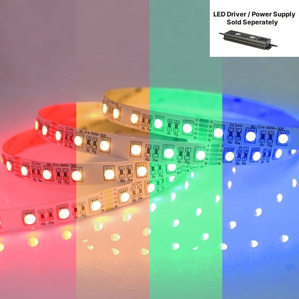 5 Meters LED Strip IP65 16W 24V RGBW (Warm White 2700K) – Uno Lights